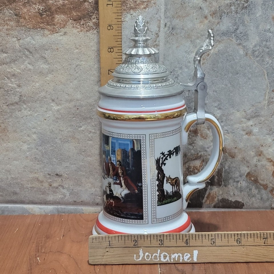 Anheuser Busch Stein 1991 After The Hunt Germany 8870 | eBay