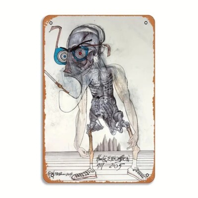 hunter s thompson Metal Sign 8x12 Steadman Style Gonzo | eBay