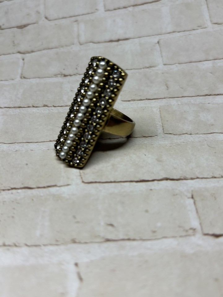 SILPADA K&R Pearls “Night Out” Brass Crystal Pearl (Size 7.5) (R23) | eBay