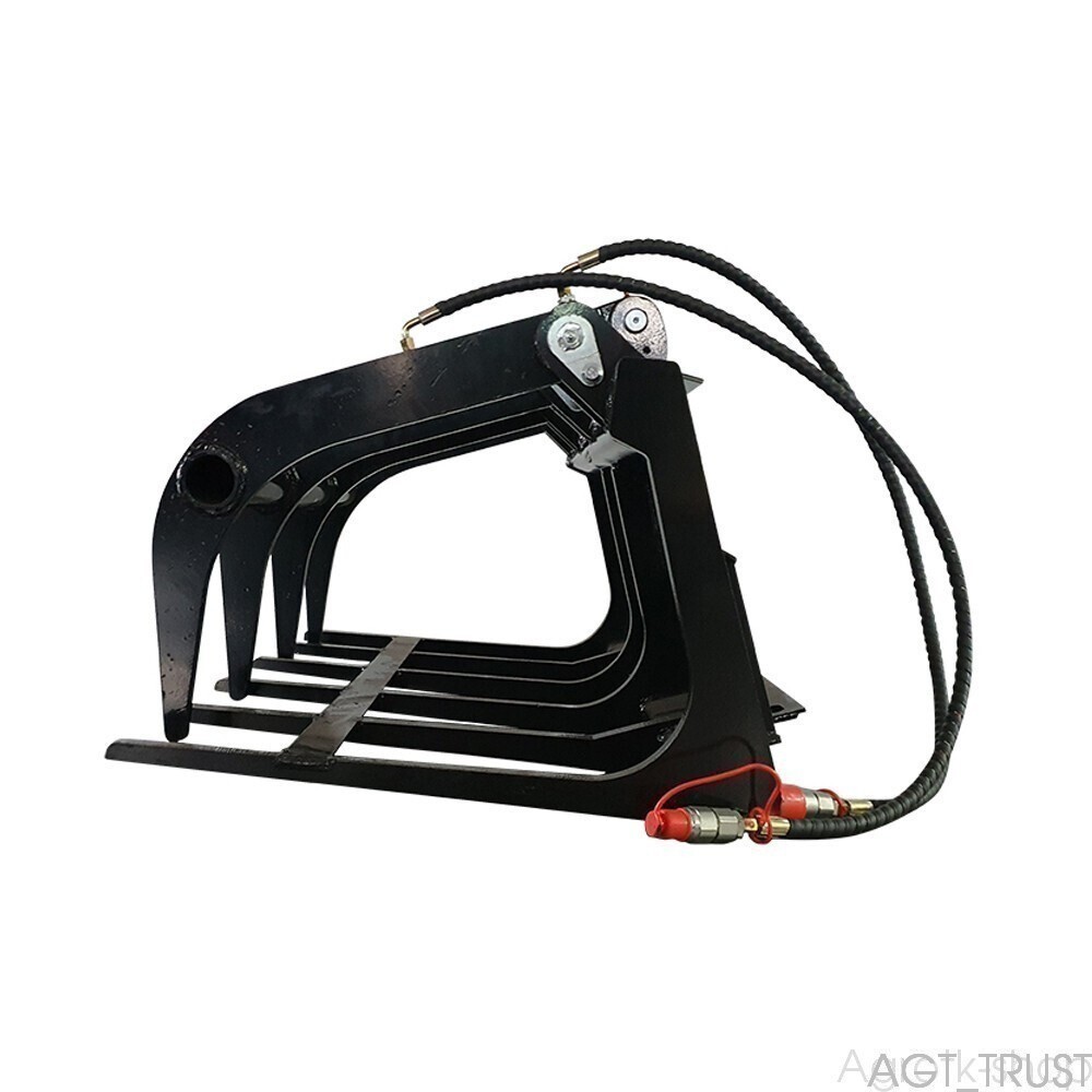 AGT 39" Hydraulic Grapple for Mini Skid Steer Loader Attachment Wood ...
