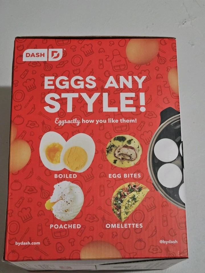 Dash Deluxe Egg Cooker Boiler, Poacher & Steamer Dishwasher Safe, 12 ...