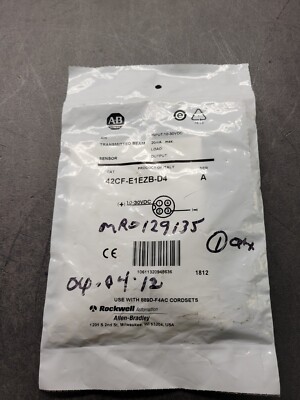 Allen Bradley 42CF-E1EZB-D4 Transmitted Beam Sensor. | eBay