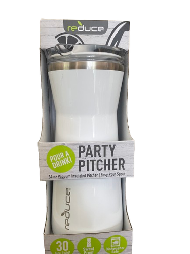 Pour and Drink Party Pitcher Vacum Insulated Stainless Steel White | eBay