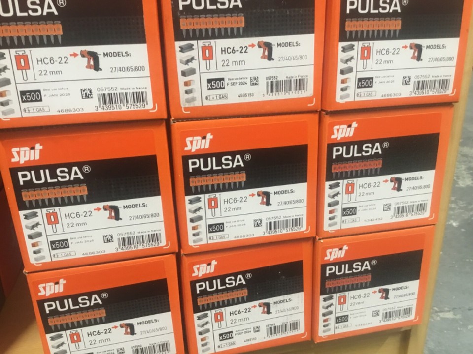 SPIT PULSA NAILS ONE BOX ORIGINAL 800 TYPE PINS WITHOUT GAS 500 PER BOX ...