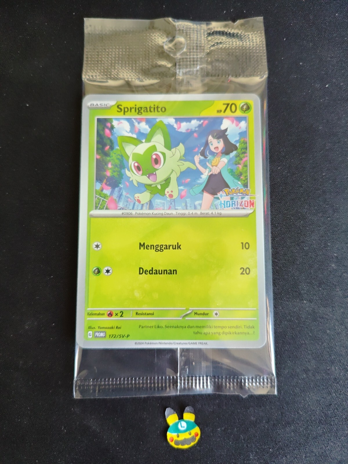 Pokemon Horizon Sprigatito Promo 172 Stamped Indonesia Sealed | eBay
