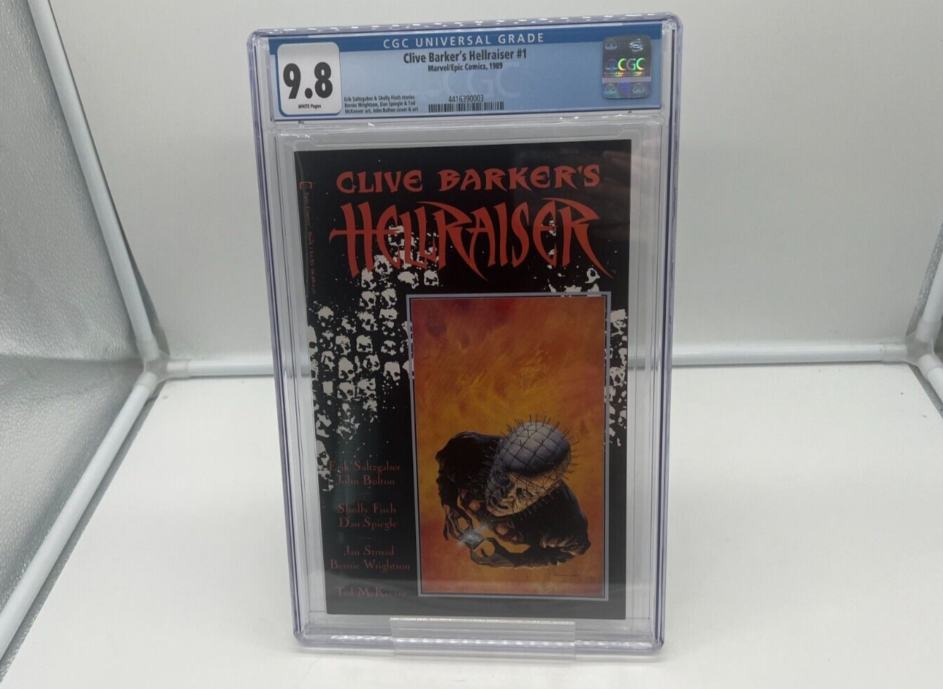 Clive Barker's Hellraiser #1 CGC 9.8 1st Cover App Pinhead Marvel Epic ...