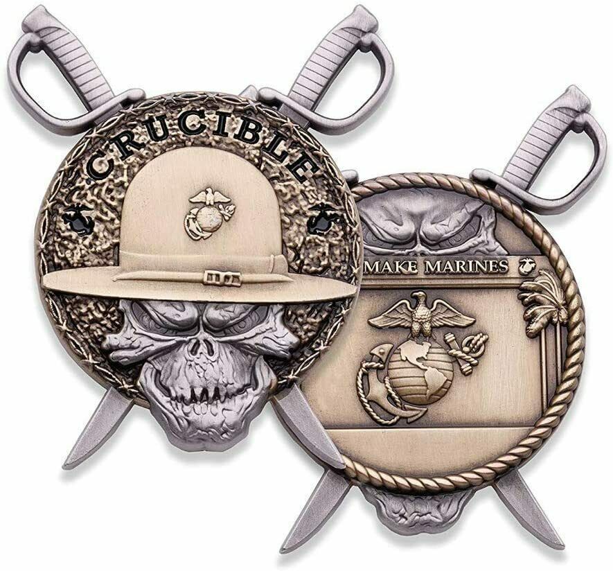 MARINE CORPS CRUCIBLE WE MAKE MARINES USMC 2.25" CHALLENGE COIN | eBay