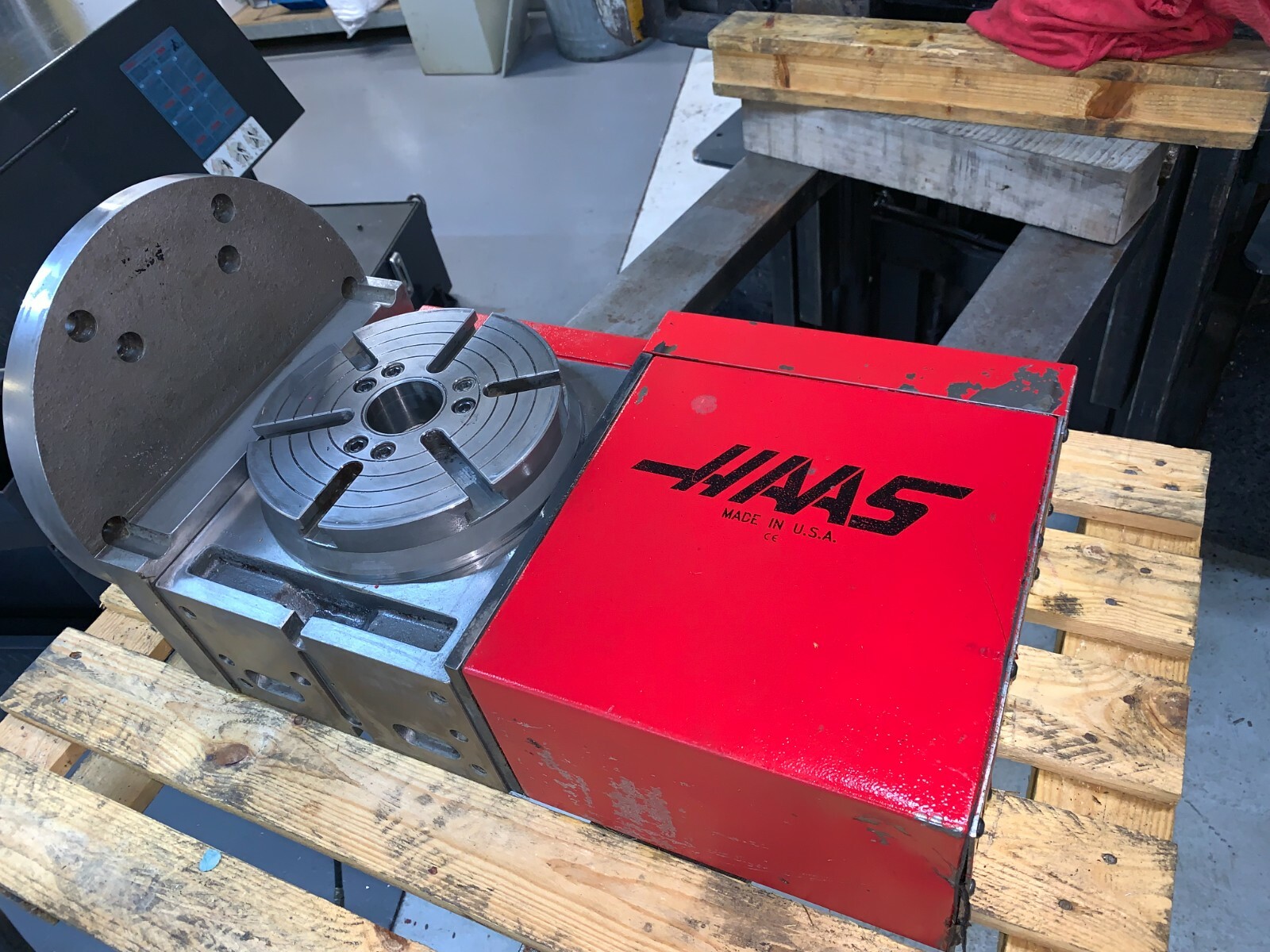 HAAS hrt210 rotary axis with 5 axis mount brushed haas cnc ( plus vat ...