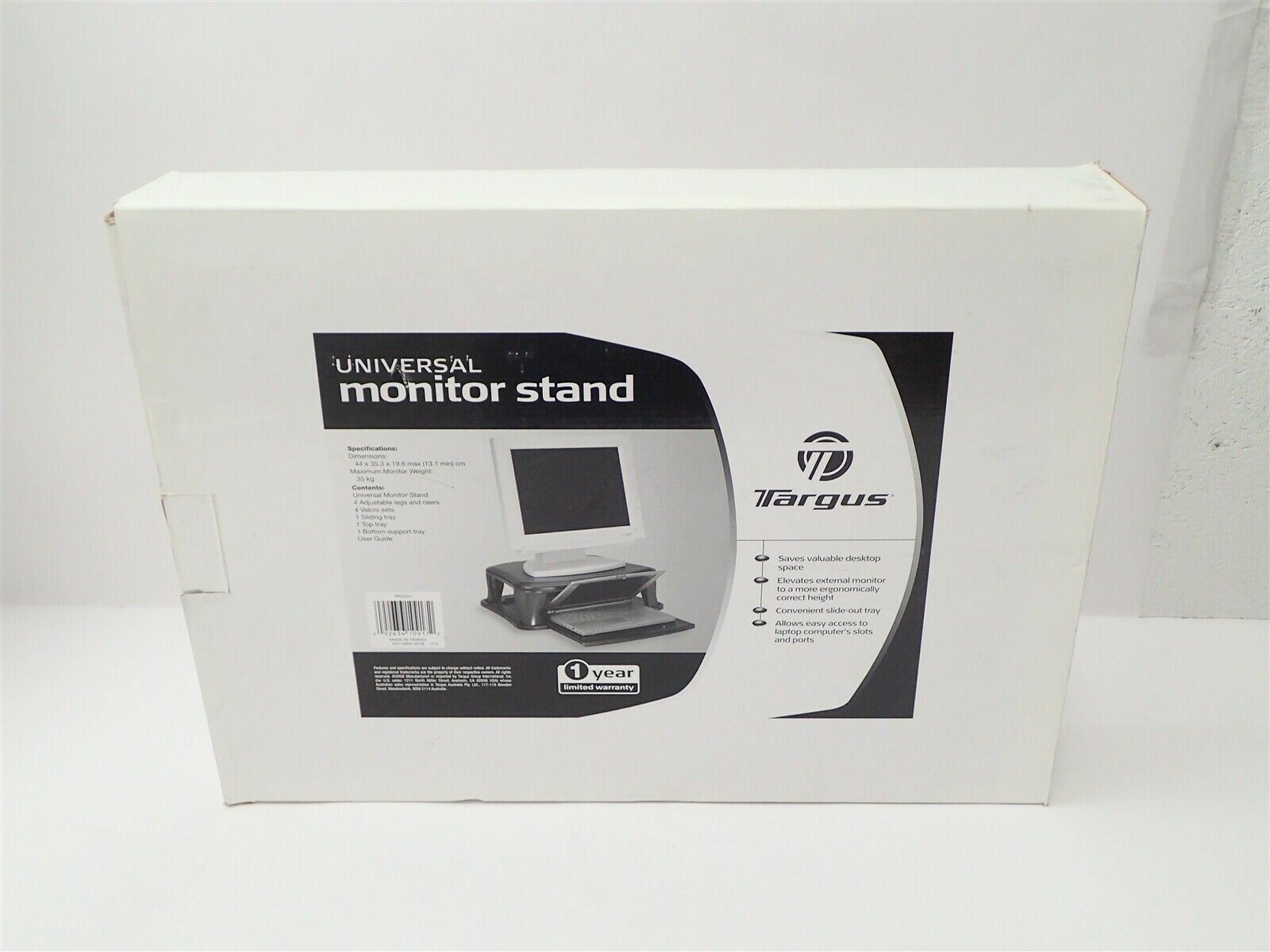 Targus Universal Monitor Printer Stand Keyboard Drawer Up To 100lb ...