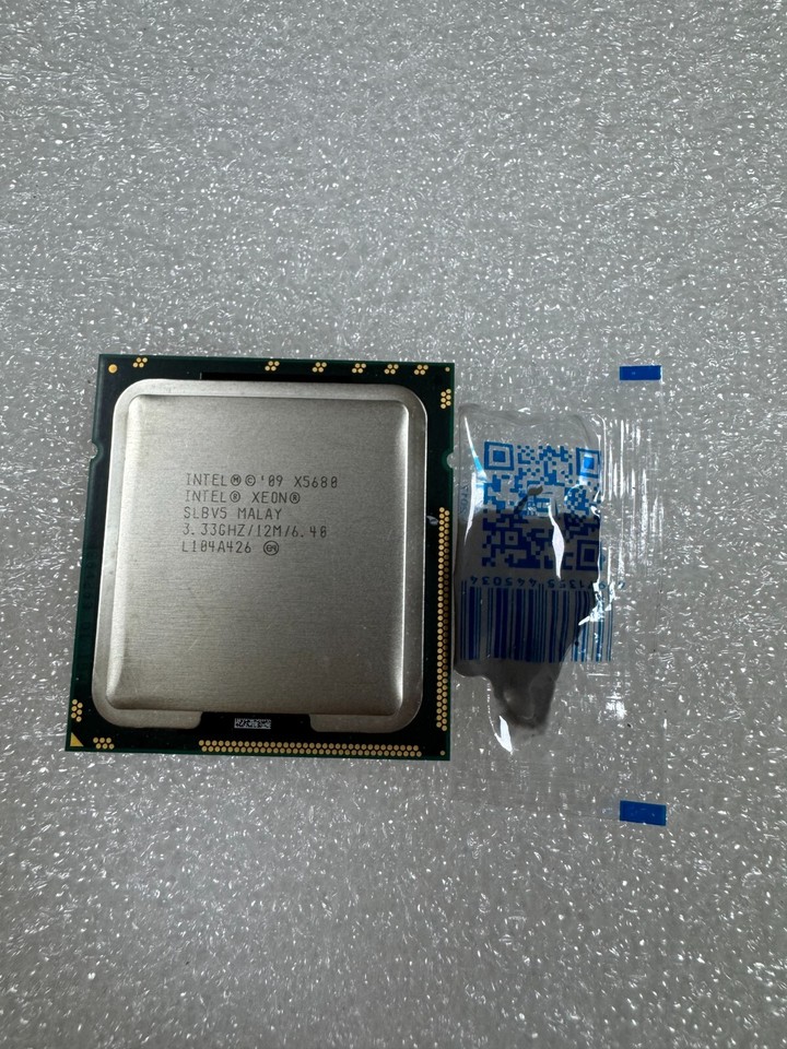 Matched Pair 2× Intel XEON X5680 SLBV5 3.33 GHz 12M 6 Core 6.40GT/s LGA1366 CPU | eBay