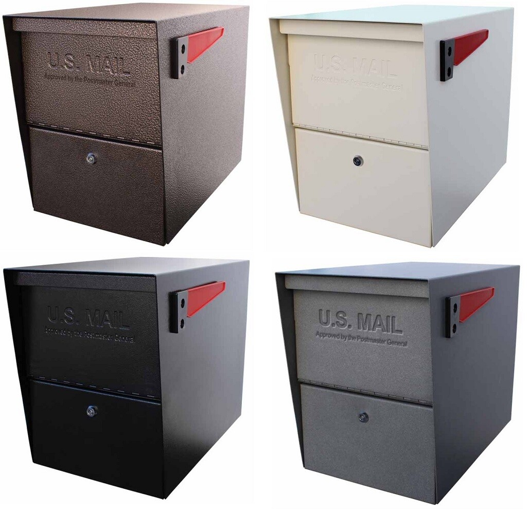 NEW Mail Boss Package Master Anti-Pry Steel Locking Curbside Mailbox | eBay