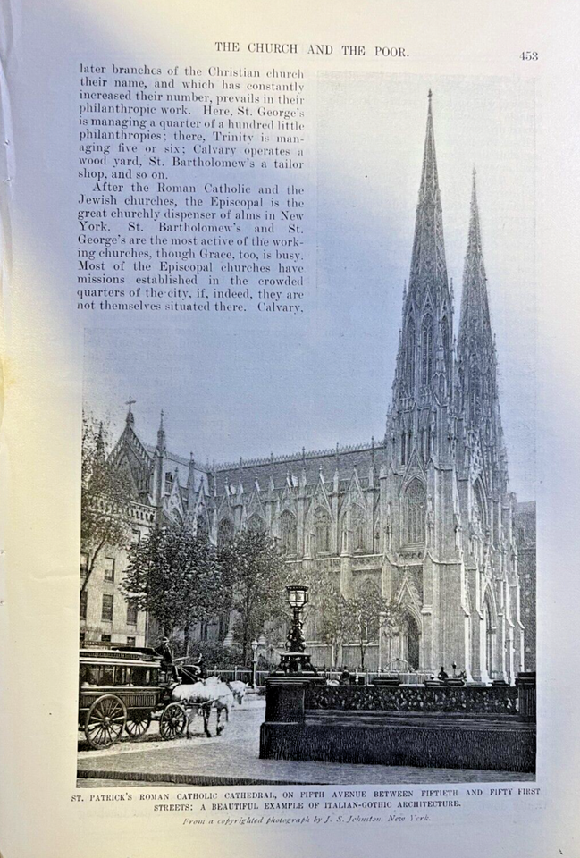 1900 New York City Churches and Poor Temple Bethel Little church Around ...