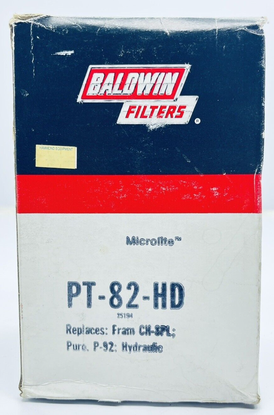 LOT OF 2 UNUSED BALDWIN PT-82-HD HYDRAULIC FILTER ELEMENT | eBay