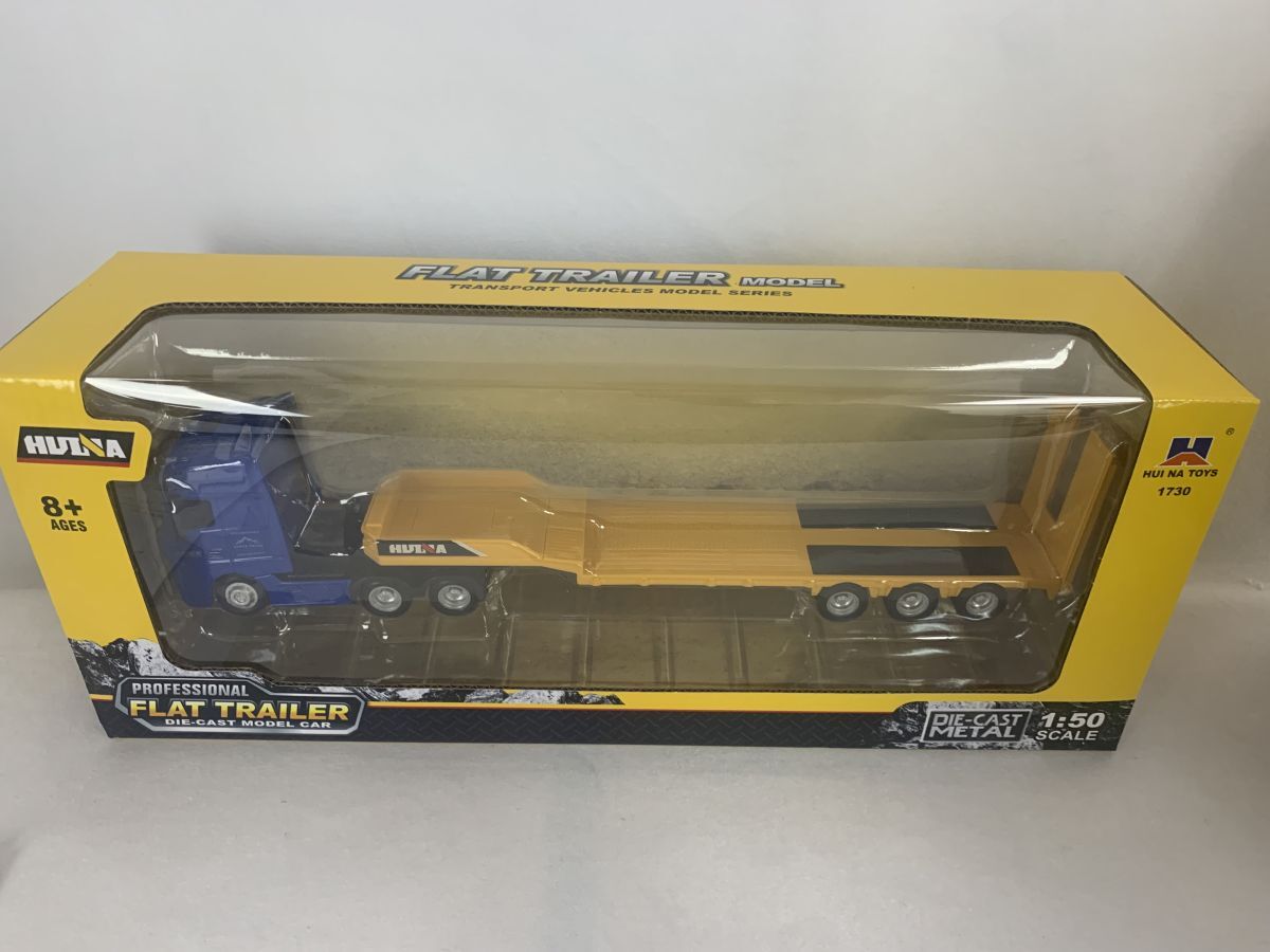 Imex 14538 1:50 Blue & Yellow Flatbed Truck Diecast Model | eBay