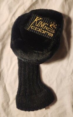 VINTAGE KING COBRA BLACK SOCK STYLE ACRYLIC PUTTER HEADCOVER - NEVER ...