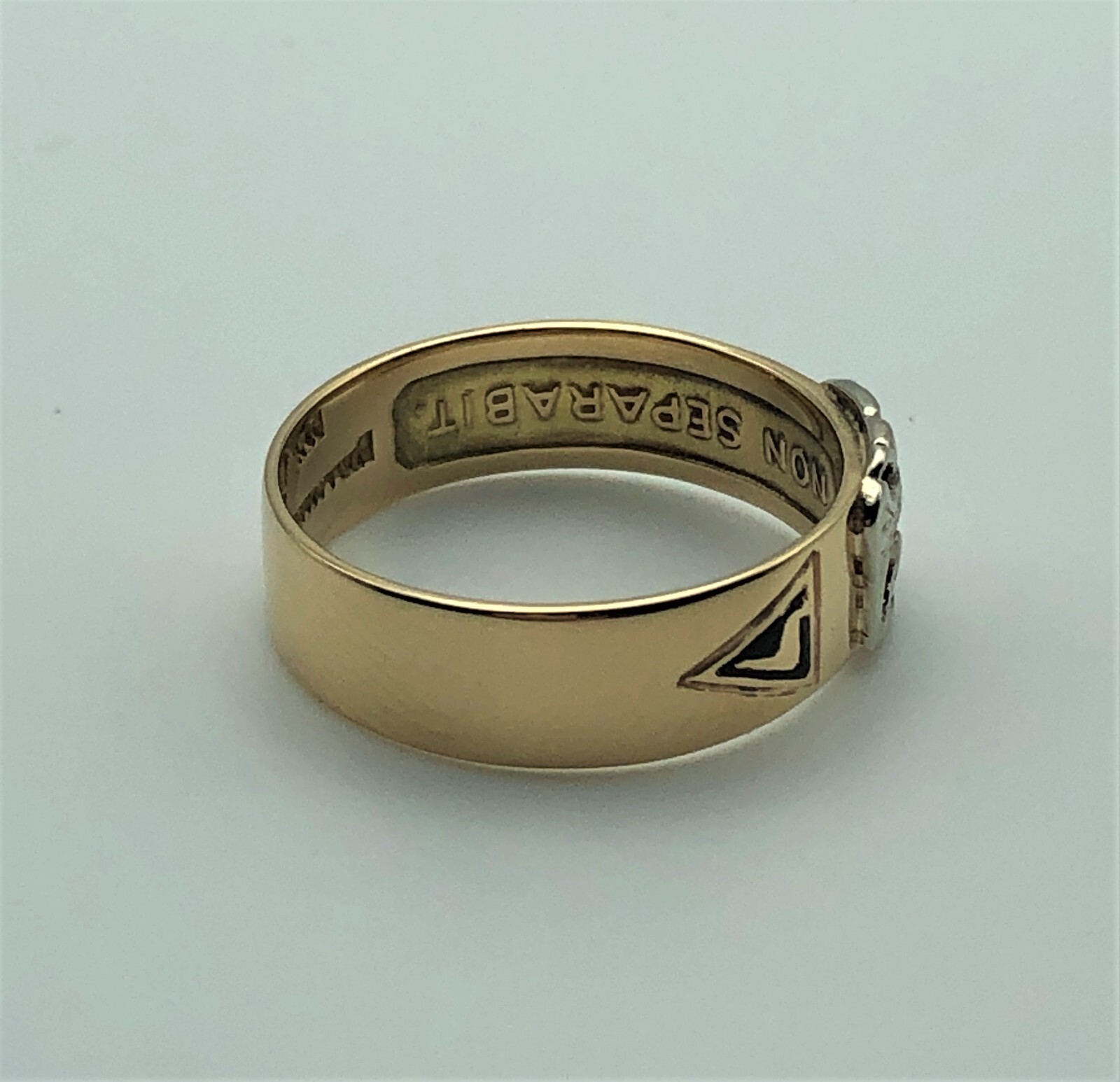 14k Gold Hallmark double headed eagle Masonic Ring/Band (Size: 9.5) | eBay