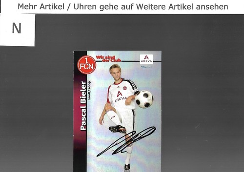 Pascal Bieler - Handsignierte Autogrammkarte. Verein, Saison Siehe Bild. | eBay.de