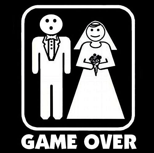 Game Over Logo Wedding