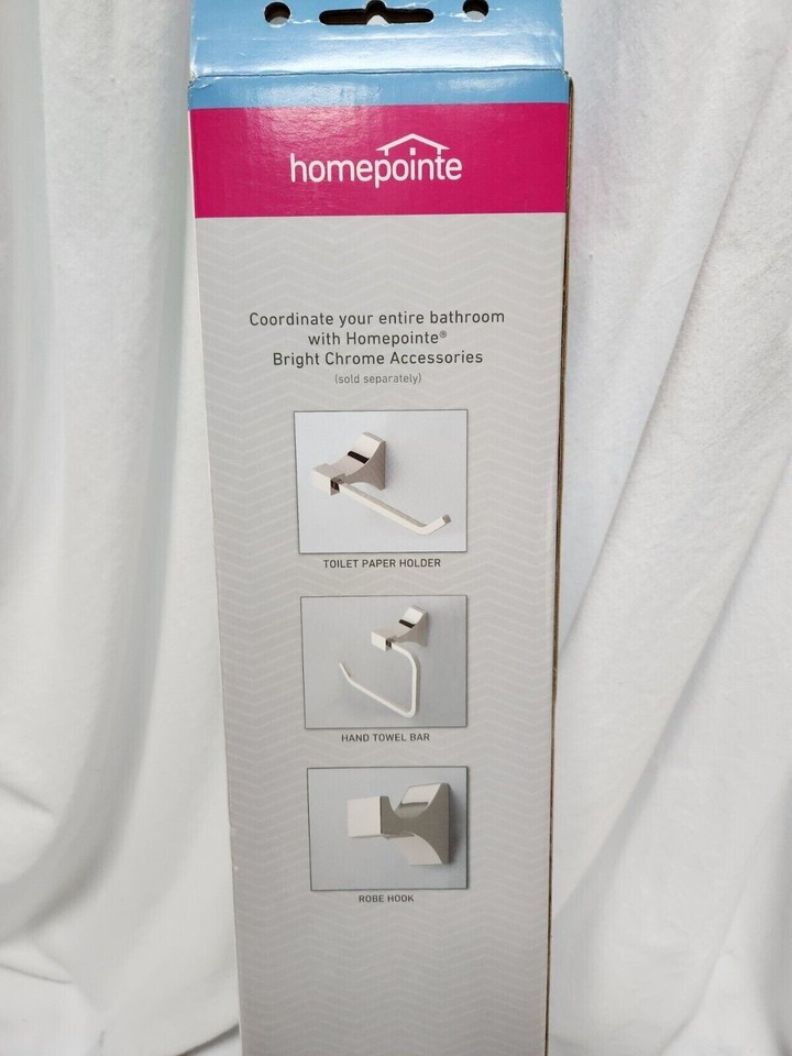 Homepointe 18" Bath Towel Bar Polished Bright Chrome Finish | eBay