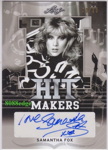 2016 POP CENTURY HIT MAKERS AUTO: SAMANTHA FOX #10/25 AUTOGRAPH "PAGE 3 ...