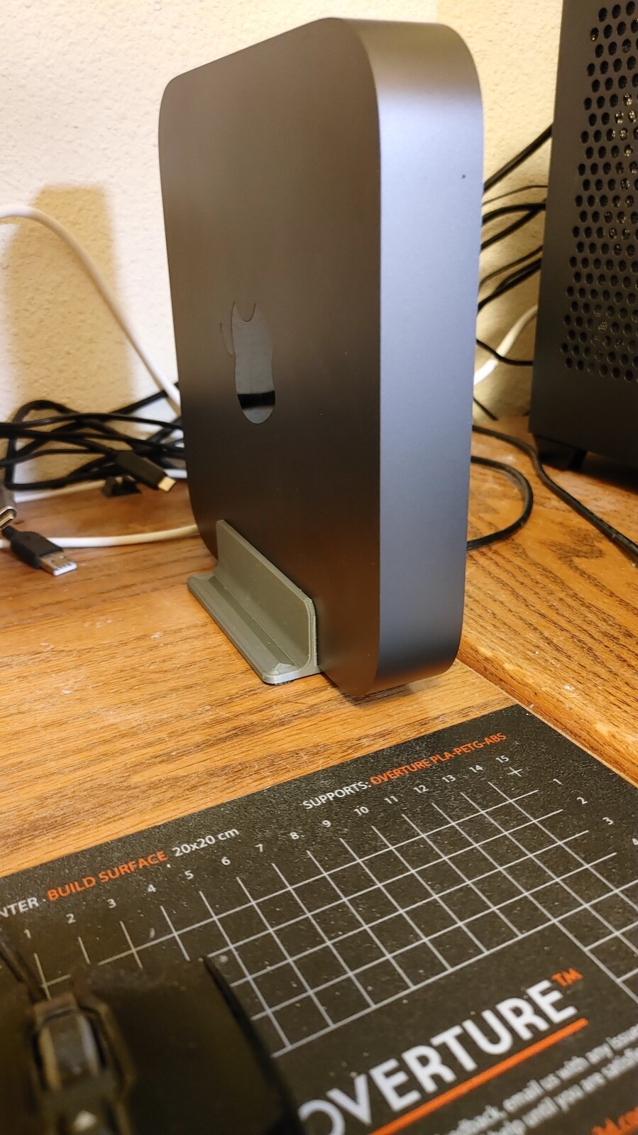 3D Printed Vertical Stand in Gray Silver for Apple Mac Mini 2011-2021 ...