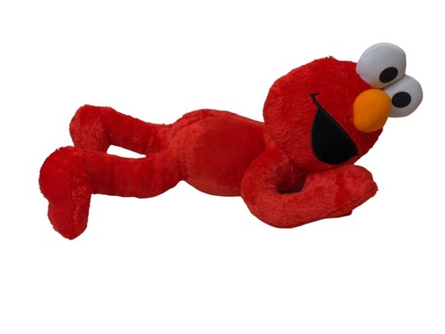 Elmo Plush Stuffed Animal Large Laying Down Fisher Price Sesame St 25 ...