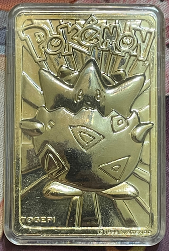 Togepi Gold Plated Card - Burger King Pokemon 1999 | eBay