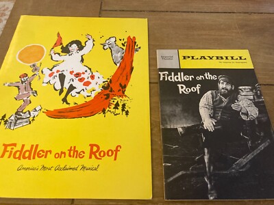 Fiddler on the roof May 1966 Playbill and Souvenir Book Imperial ...