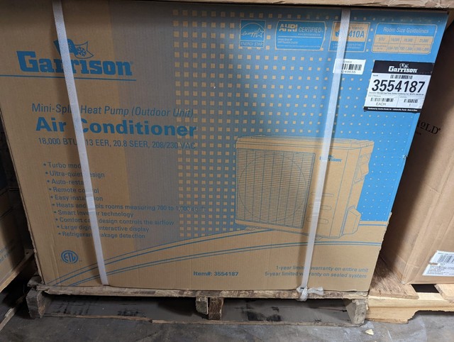 Garrison MOCA30-18HFN1-MT0W 18,000 BTU 230V Window Air Conditioner ...