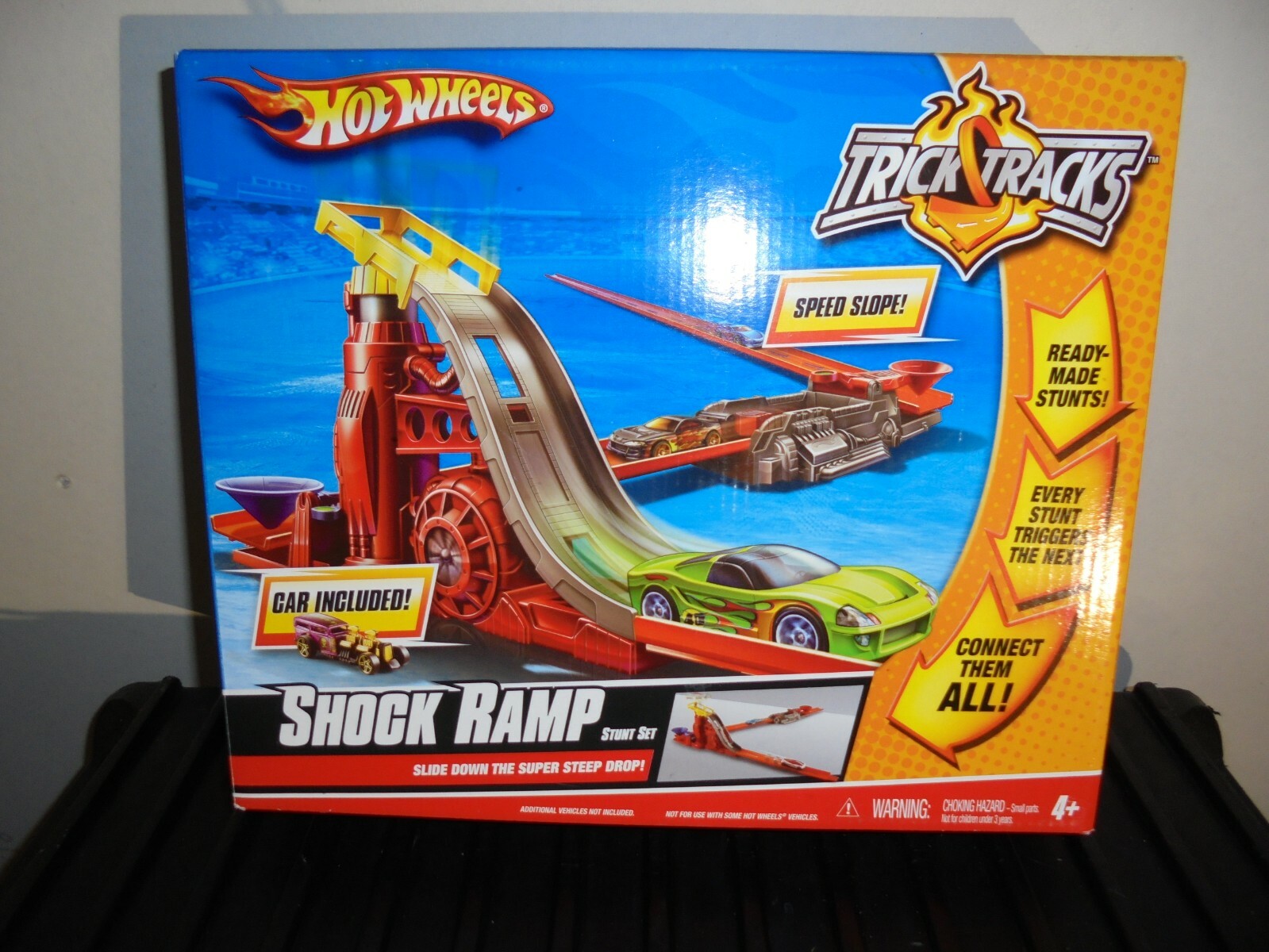 Hot Wheels Trick Tracks Shock Ramp Toy Car Stunt Set 2009 R1678 for ...