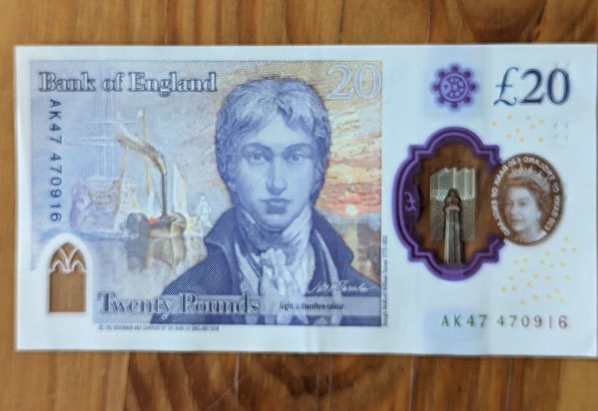 AK47 47 0916 £20 "VERY RARE" Bank of England Polymer Twenty Pound Note ...