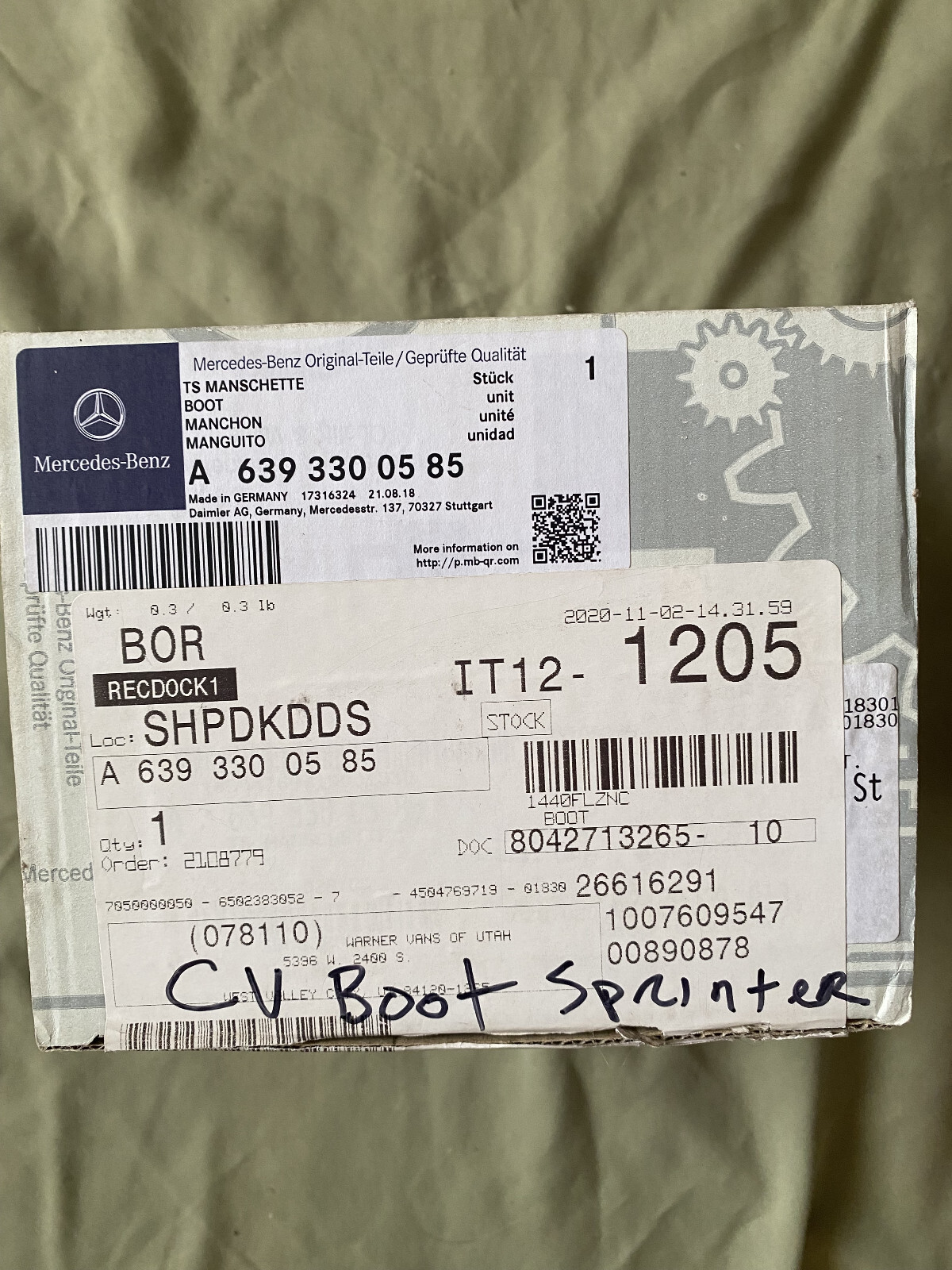 Genuine+Mercedes-Benz+Boot+Kit+639-330-05-85 for sale online | eBay