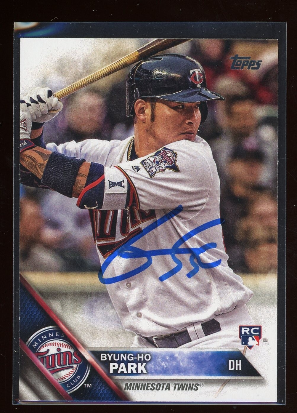 2016 Topps BYUNG HO PARK Signed Card autograph auto TWINS RC KOREA | eBay