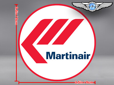 MARTINAIR MARTIN AIR ROUND LOGO STICKER / DECAL | eBay