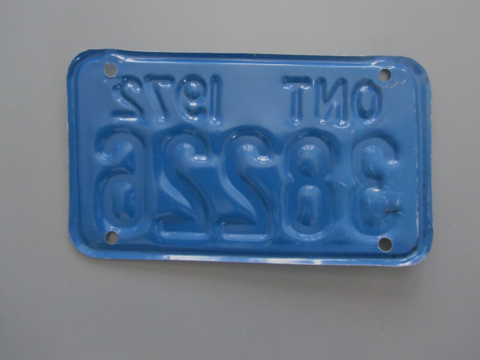 1972 Ontario Motorcycle License Plate - 38226 | eBay