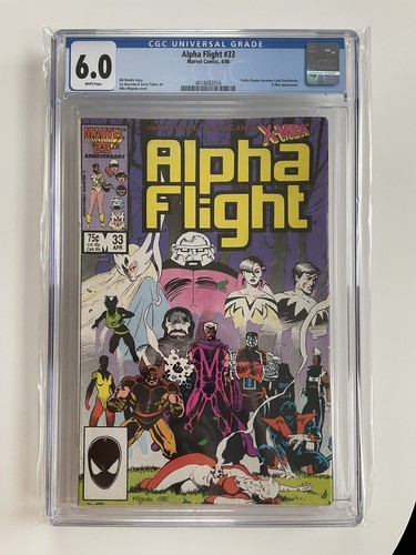 Alpha Flight #33 | CGC 6.0 | Marvel 1986 | 1st App Lady Deathstrike | X ...