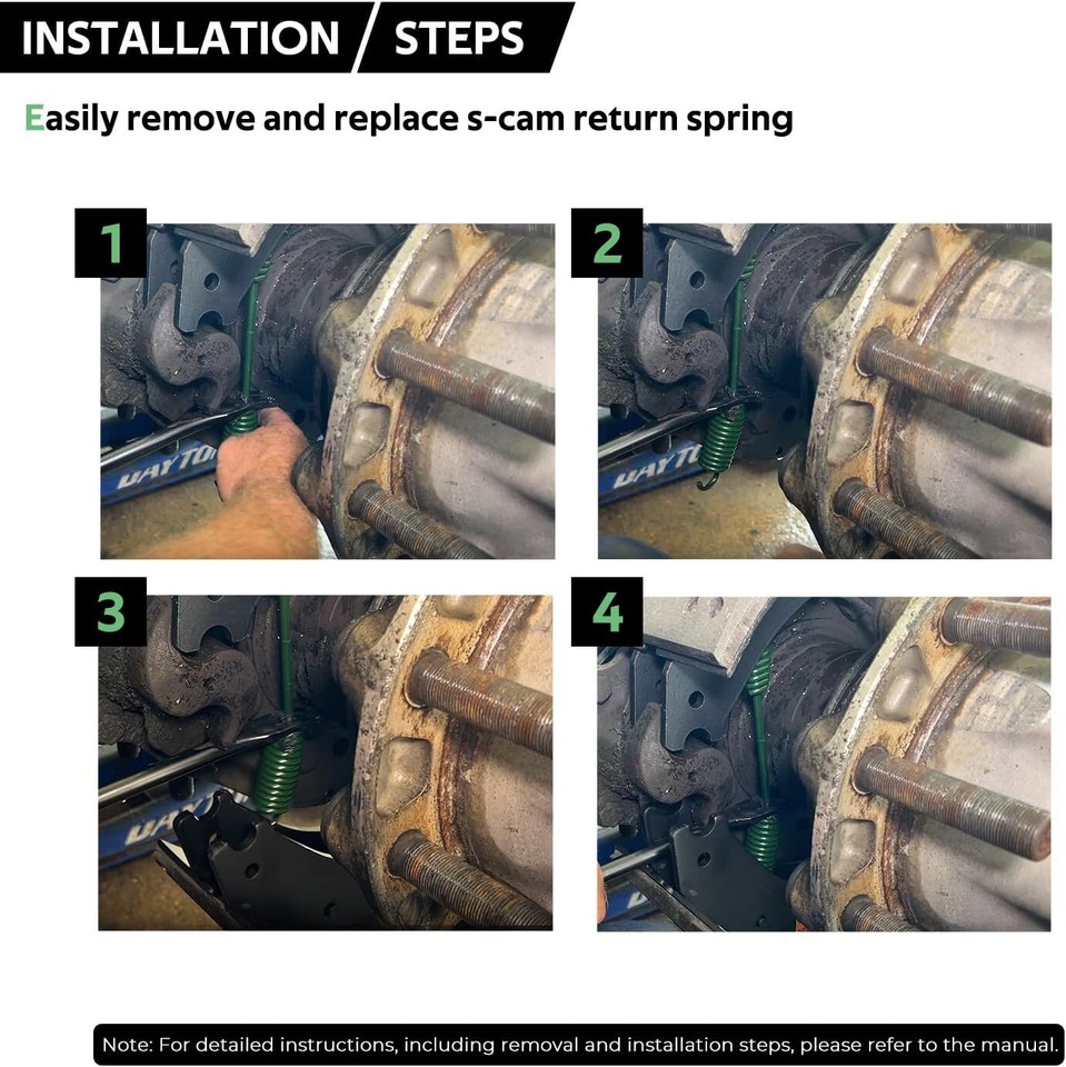 Brake Return Spring Tool for Commercial Trucks & Trailers Drum S-cam ...