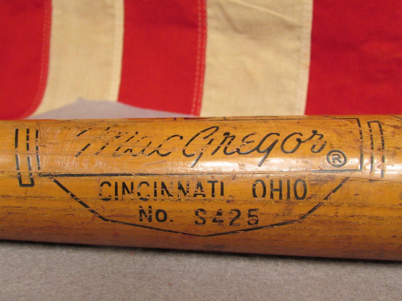 Vintage MacGregor Wood Baseball Bat Henry Hank Aaron Model No.S425 Nice ...