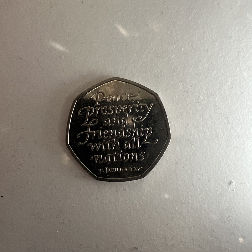 Rare Brexit 50p Coin Peace Prosperity 2020 Fifty Pence | eBay