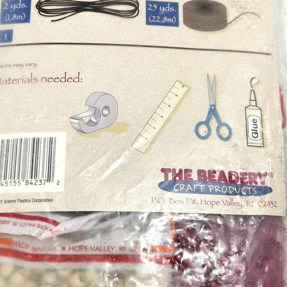 VTG The Beadery Craft Products Stars and Stripes Beaded Banner Kit ...