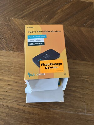 Optus 4G Plus Portable Modem MF971LS Mobile Broadband Modem WFH Work ...