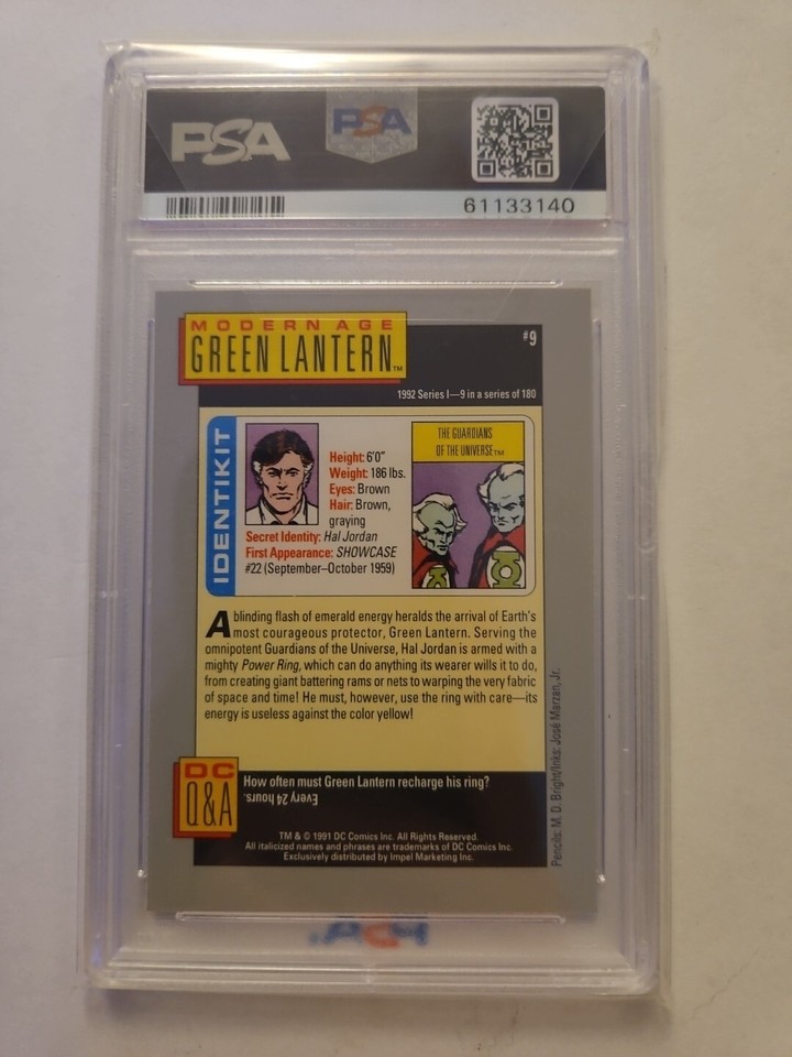 PSA 9 DC COMICS JUSTICE LEAGUE - GREEN LANTERN - Modern Age #9 | eBay