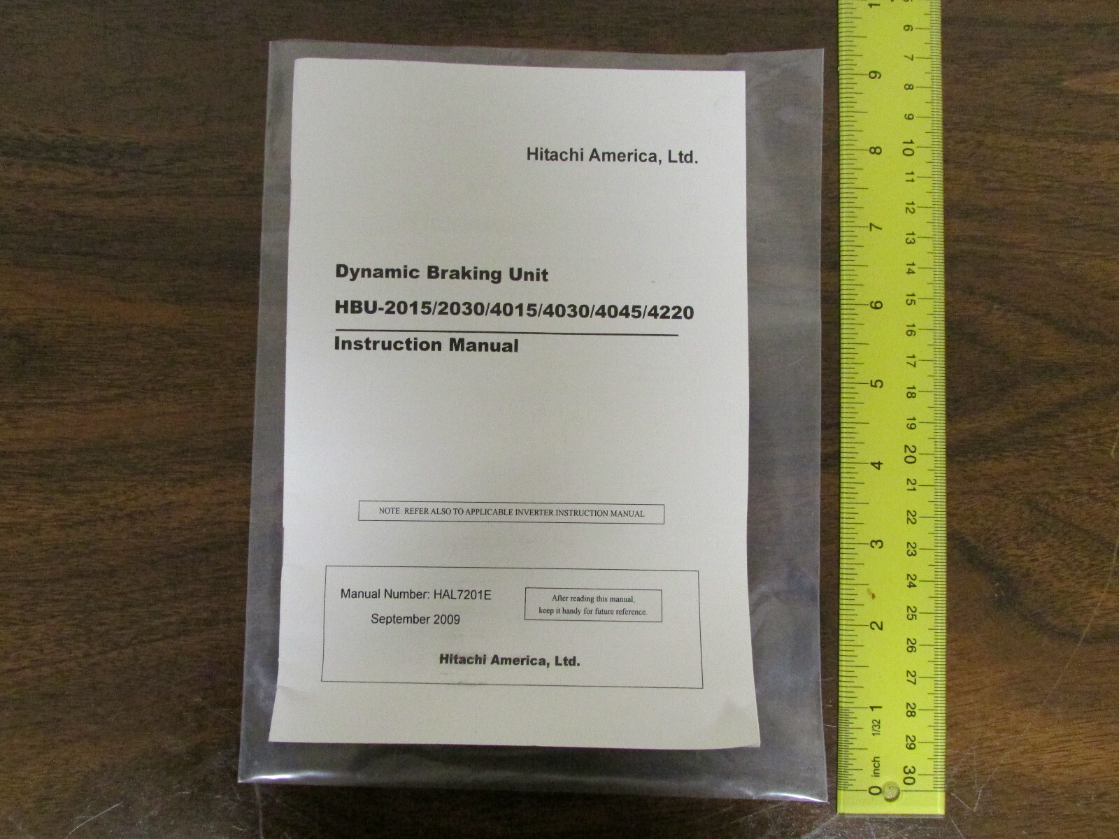 Hitachi Dynamic Braking Unit Instruction Manual HBU-2015/2030/4015/4030 ...