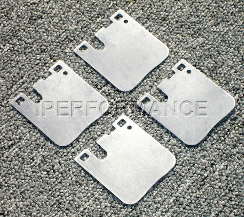 Titanium Brake Pad Shim Heat Shield Set for BMW 428i 2014-2016; M Blue ...