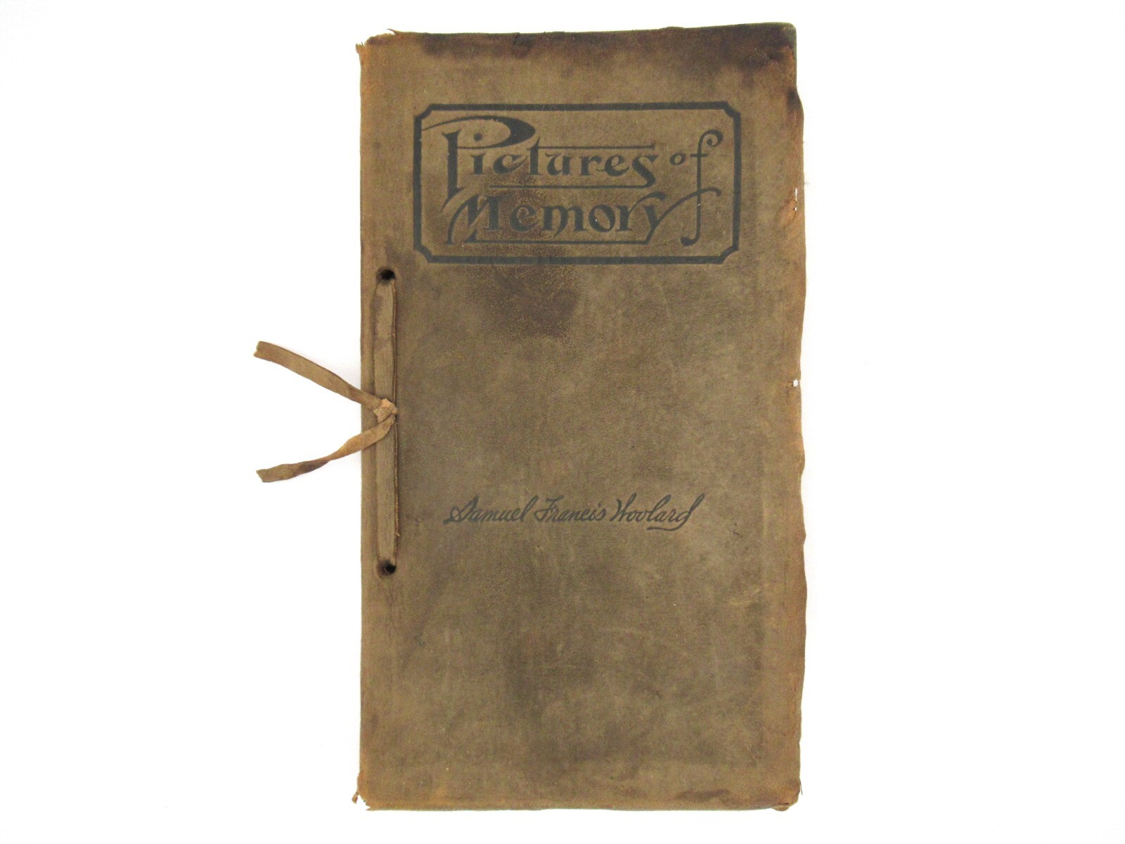 1908 Pictures of Memory by Samuel Francis Woolard, Soft Suede Cover ...