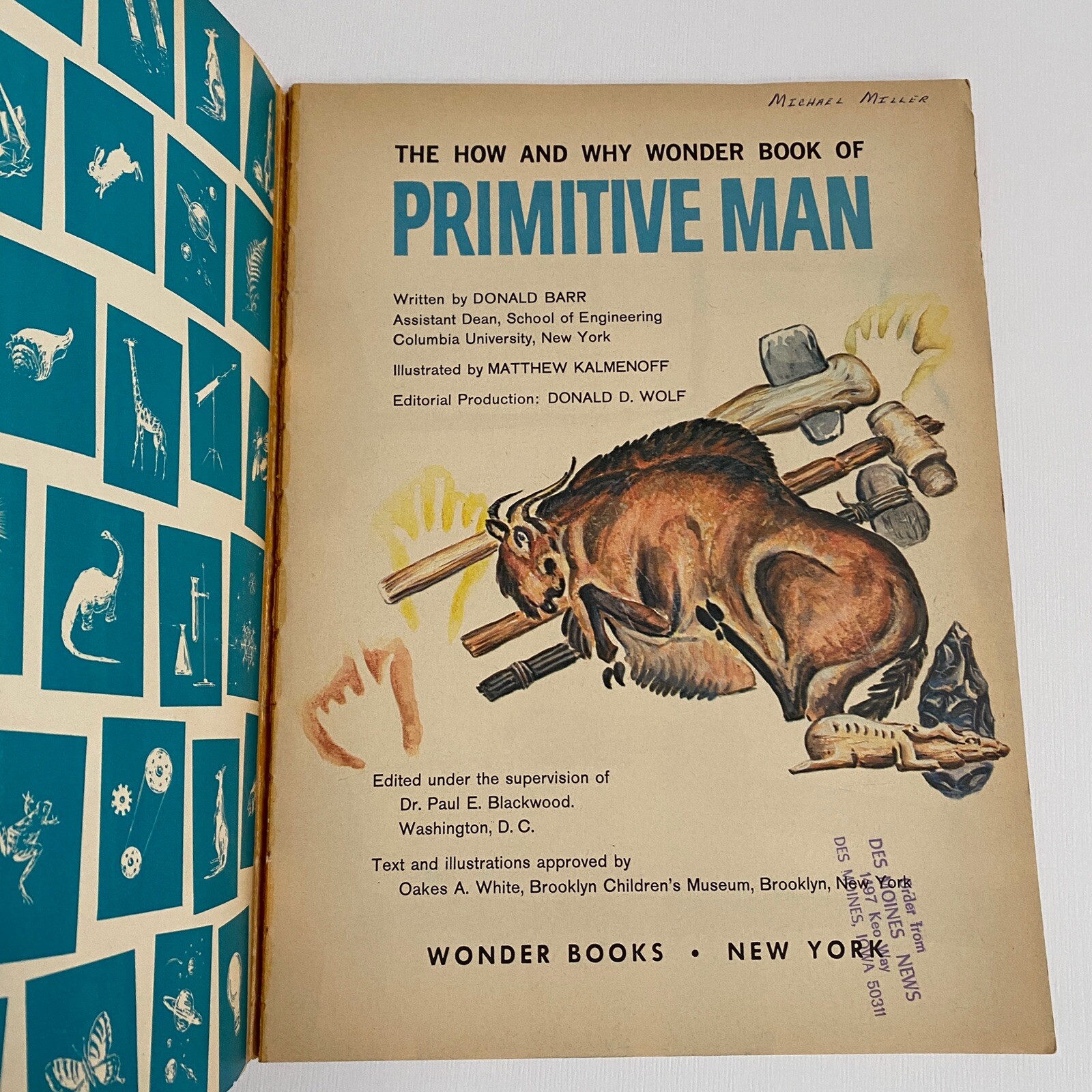 The How and Why Wonder Book of Primitive Man #5024 1961 First Edition ...