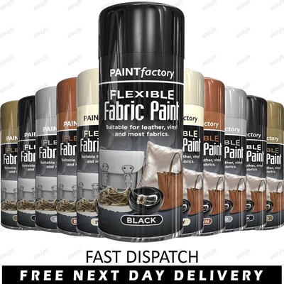 Flexible Fabric Aerosol Spray Paint Textile Leather Vinyl Clothes Fast ...