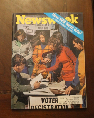Newsweek ~ October 25, 1971 ~ How Will Youth Vote? A Newsweek Survey | eBay