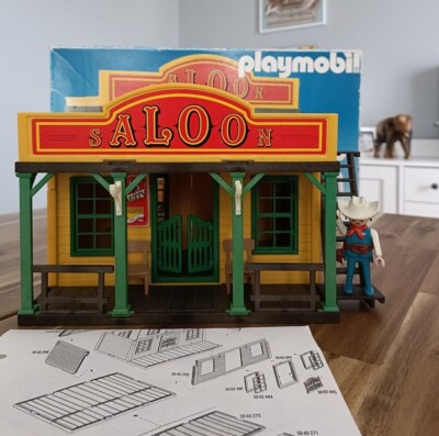 Playmobil 3461 Saloon Western Cowboys Klicky System Vintage Boîte ...