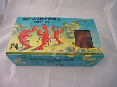 10 Lot-A-Lobsters Blow Mold Lobster Light Covers 5" Primal Lite -In The ...